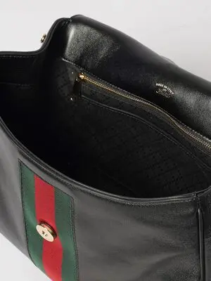 Gucci Leather Top Handle Bag - Black