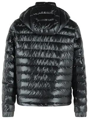 Moncler Lauros' Short Hooded Down Jacket In Polyester