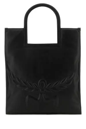 Mcm Nappa Leather Aren Shopping Bag - Black