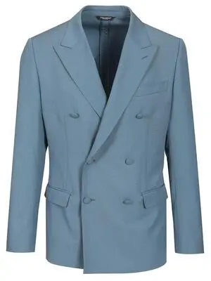 Dolce & Gabbana Double-breasted Wool Poplin Jacket