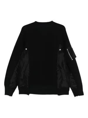 Sacai Cotton Blend Sweater - Multicolor
