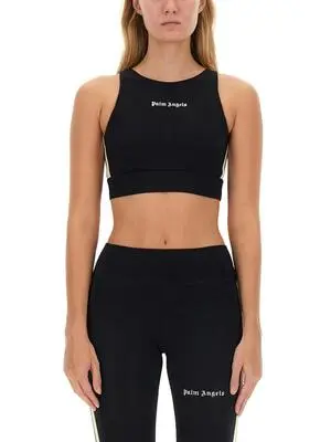 Palm Angels Tops With Logo - Black