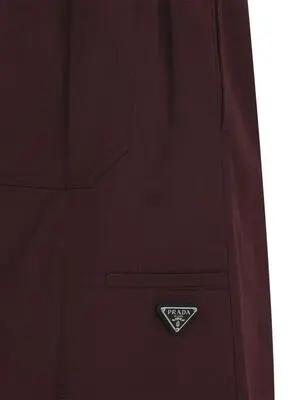 Prada Cotton Blend Midi Skirt