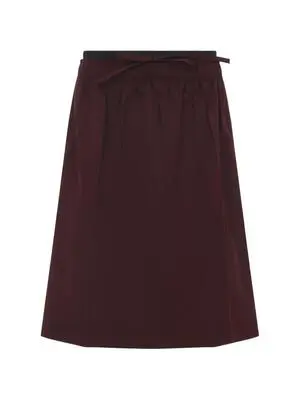 Prada Cotton Blend Midi Skirt - Multicolor