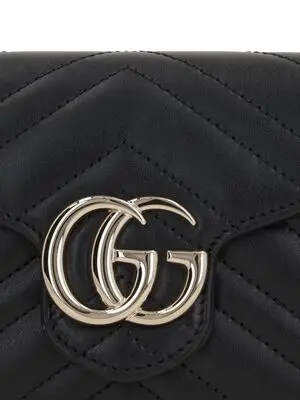 Gucci Gg Marmont Leather Wallet On Chain