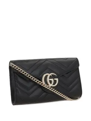Gucci Gg Marmont Leather Wallet On Chain