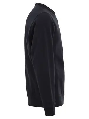 Stone Island Cotton Crew Neck Sweatshirt With Compass Badge