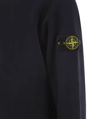 Stone Island Cotton Crew Neck Sweatshirt - Blue