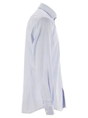 FAY Stretch Poplin Shirt With French Collar