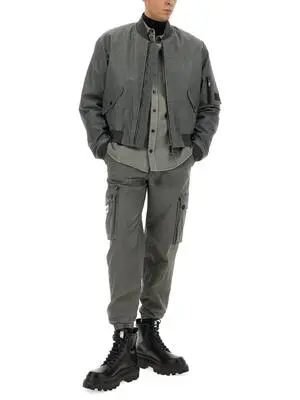 Dolce & Gabbana Oversized Bomber Jacket - Gray