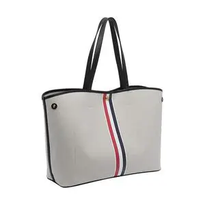 Thom Browne Rwb Stripe Tool Tote Bag - Gray