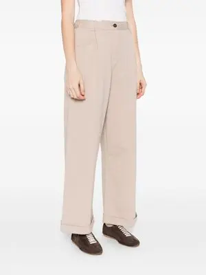 Brunello Cucinelli Cotton Trousers - Multicolor