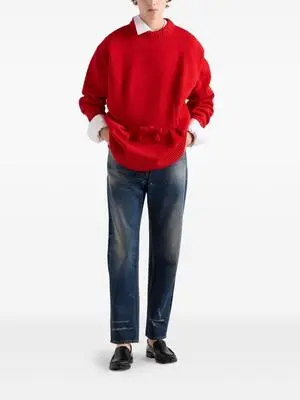 Prada Wool Crewneck Sweater - Multicolor