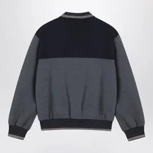 Miu Miu Cotton Sweatshirt With Zip - Gray