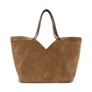 Saint Laurent Suede Small Y Tote Bag - Brown