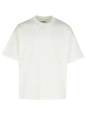 JIL SANDER Ivory Cotton T-shirt