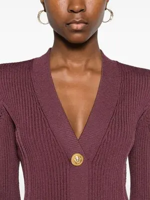 Balmain V-necked Short Dress