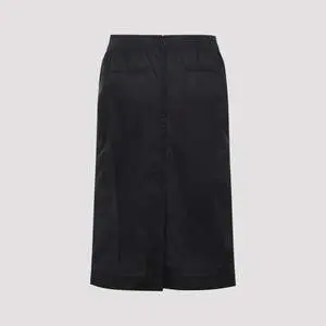 Saint Laurent Midi Skirt - Black