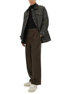 Fendi Blouson In Jacquard Ff - Brown