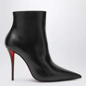 CHRISTIAN LOUBOUTIN Patent Leather Ankle Boots - Black