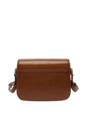 A.p.c. Grace Small Bag In Crinkled Leather - Brown