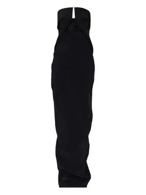 Rick Owens Strapless Cutout Maxi Dress