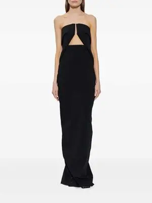 Rick Owens Strapless Cutout Maxi Dress