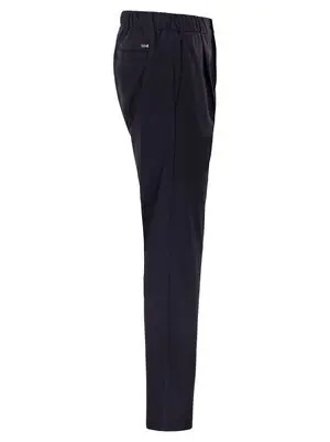 Herno Stretch Techno-nylon Jogger Trousers With Pleats