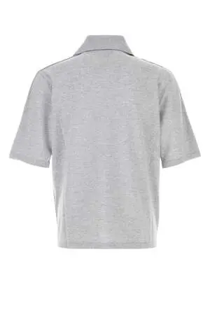 Bottega Veneta Grey Wool Polo Shirt