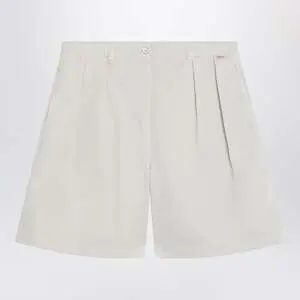 Prada Cotton Gabardine Bermuda Shorts - White