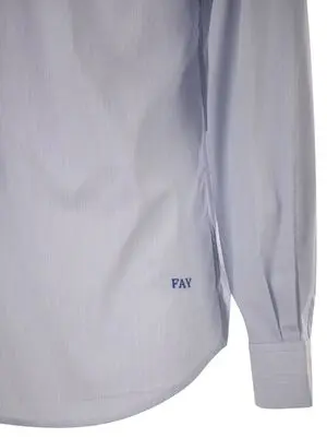 FAY Regular Fit Shirt In Striped Stretch Jersey