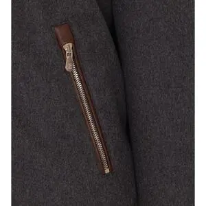 Brunello Cucinelli Hooded Bomber - Gray