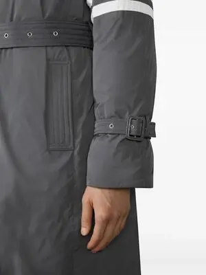 Thom Browne Poly Twill 4-bar Hooded Down Parka With Belt
