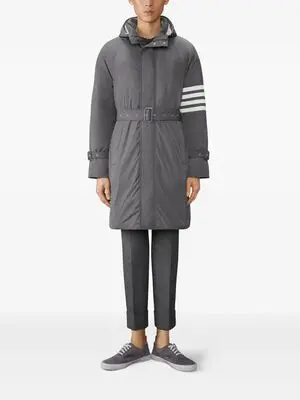 Thom Browne Hooded Down Parka - Gray