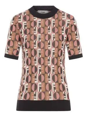 Fendi Ribbed T-shirts For Women