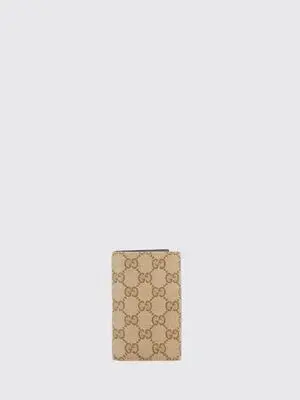 Gucci Gg Supreme Canvas Bifold Wallet With Monogram And Leather Interior - Cream