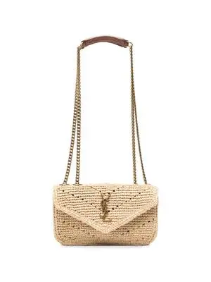 Saint Laurent Loulou Raffia Mini Bag - Multicolor