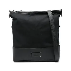 MAISON MARGIELA Grained Panel Shoulder Bag - Black