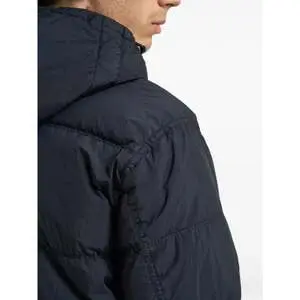 Stone Island Signature Compass Motif Bomber Jacket - Blue