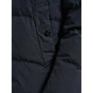 Stone Island Signature Compass Motif Bomber Jacket - Blue