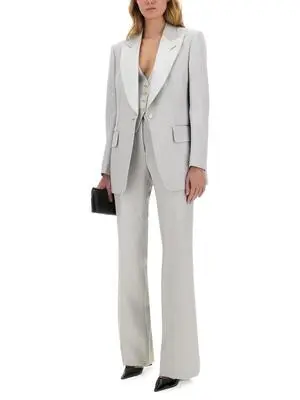 TOM FORD Wide Leg Tuxedo Tailored Pants
