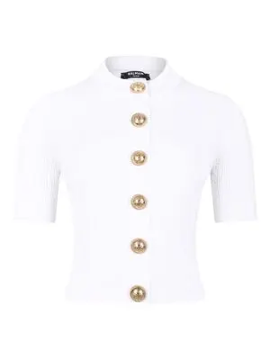 Balmain Crewneck Cardigan - Multicolor