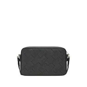 FERRAGAMO Monogram Technical Canvas Messenger Bag - Black