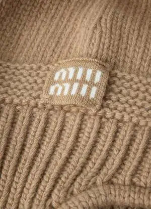 Miu Miu Cashmere Blend Beanie Hat