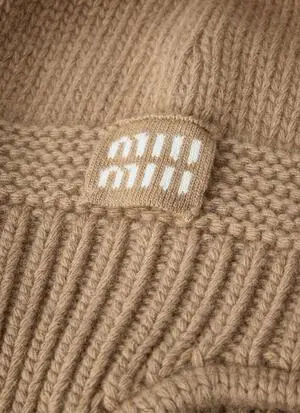 Miu Miu Cashmere Blend Beanie Hat