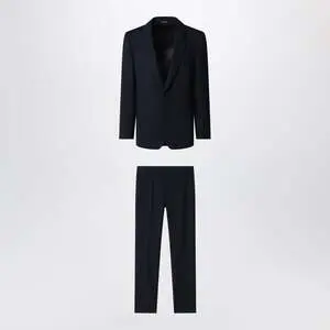 Dolce & Gabbana Stretch Wool Single-breasted Suit - Blue
