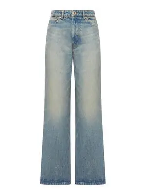 GANNI Izey Rigid Denim Jeans - Multicolor