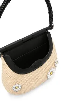 Loewe Pescador Daisy Raffia Handbag - Multicolor