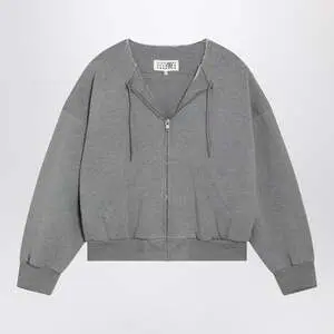 MAISON MARGIELA Cotton Zip Sweatshirt - Gray