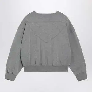 MAISON MARGIELA Cotton Zip Sweatshirt - Gray